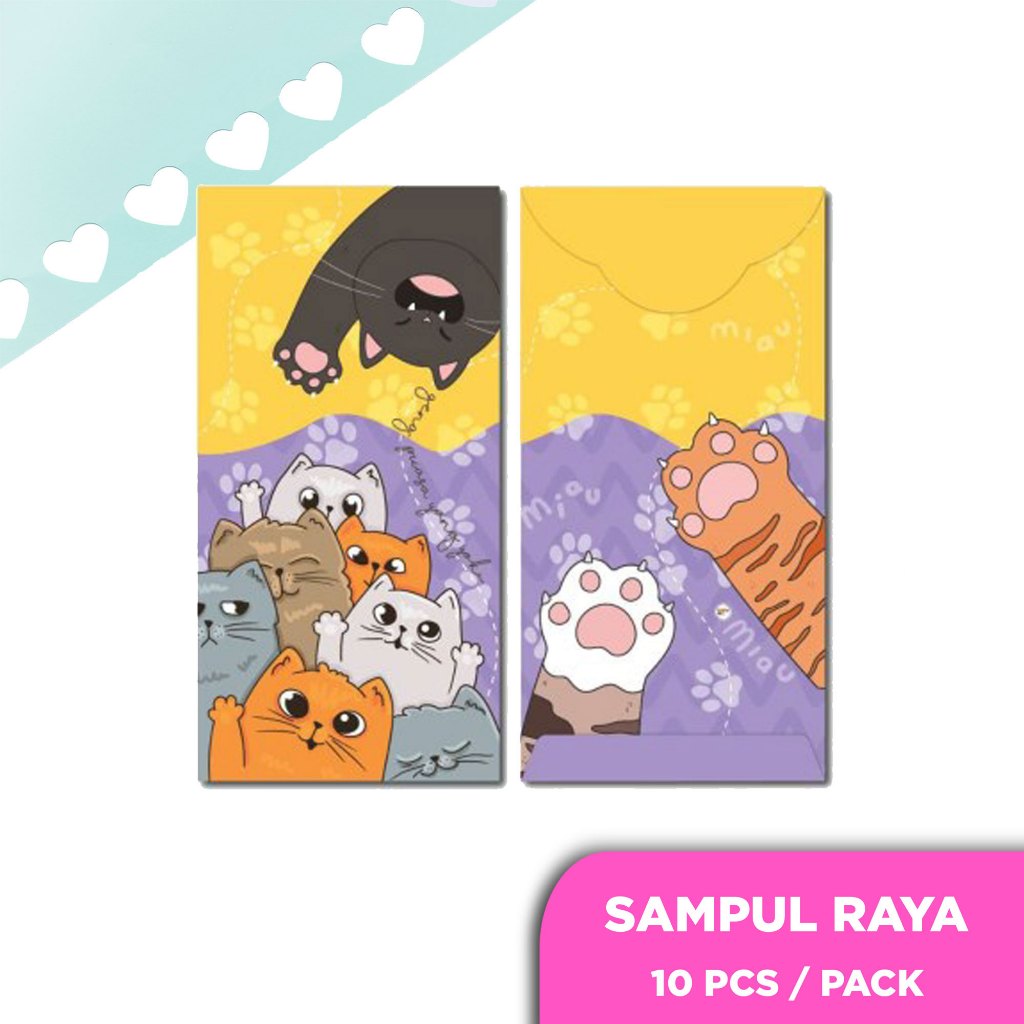 Sampul Duit Raya 2025 Meow (10pcs / pkt) - 10 keping Angpao Hari ...