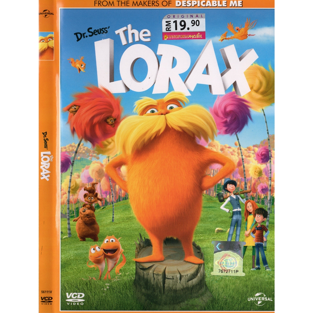 VCD / DVD Children Cartoon Dr. Suess' The Lorax | Shopee Singapore