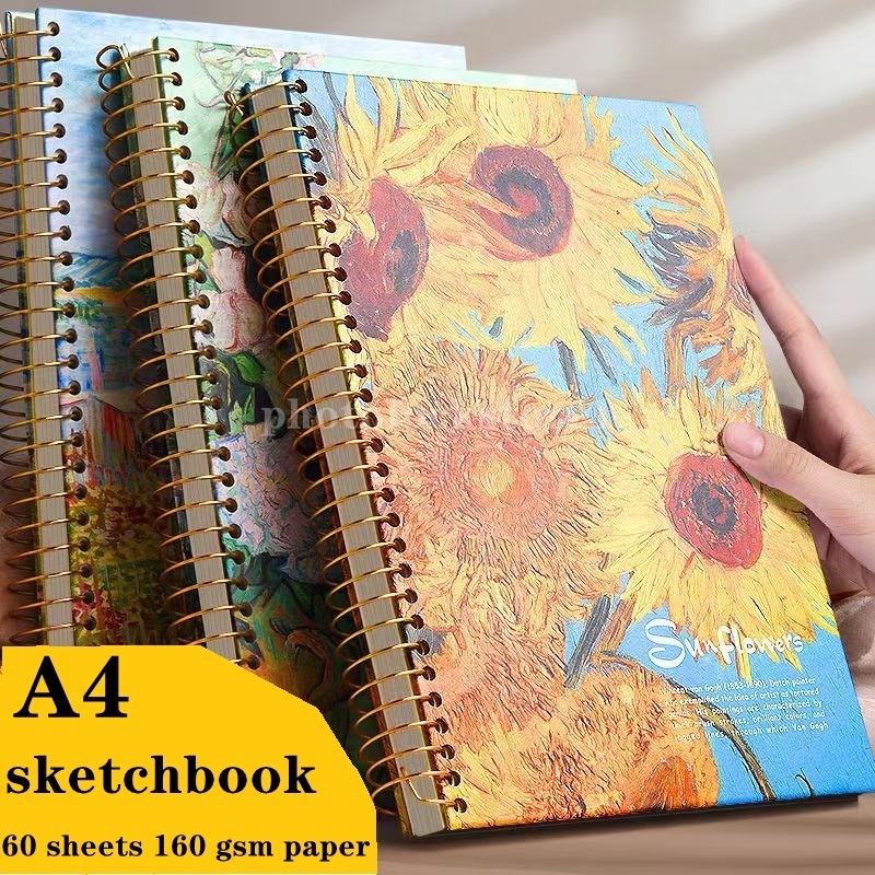 A4 Spiral Sketchbook Thick Paper Notebook Drawing A4 Sketchbook ...