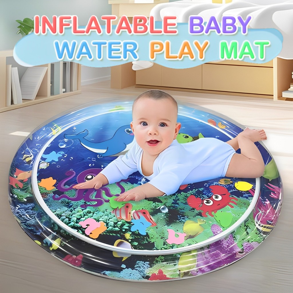 [Shopee Choice] Trendy Water Toys Inflatable Tummy Time Water Play Mat ...