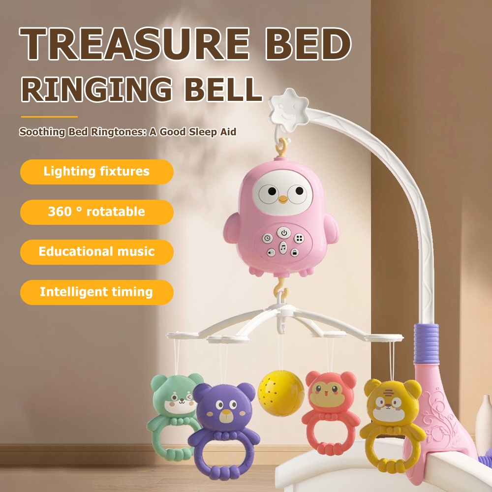 Baby bed Cot Hanging Auto Rotate Projector Musical Box for Crib Playpen ...
