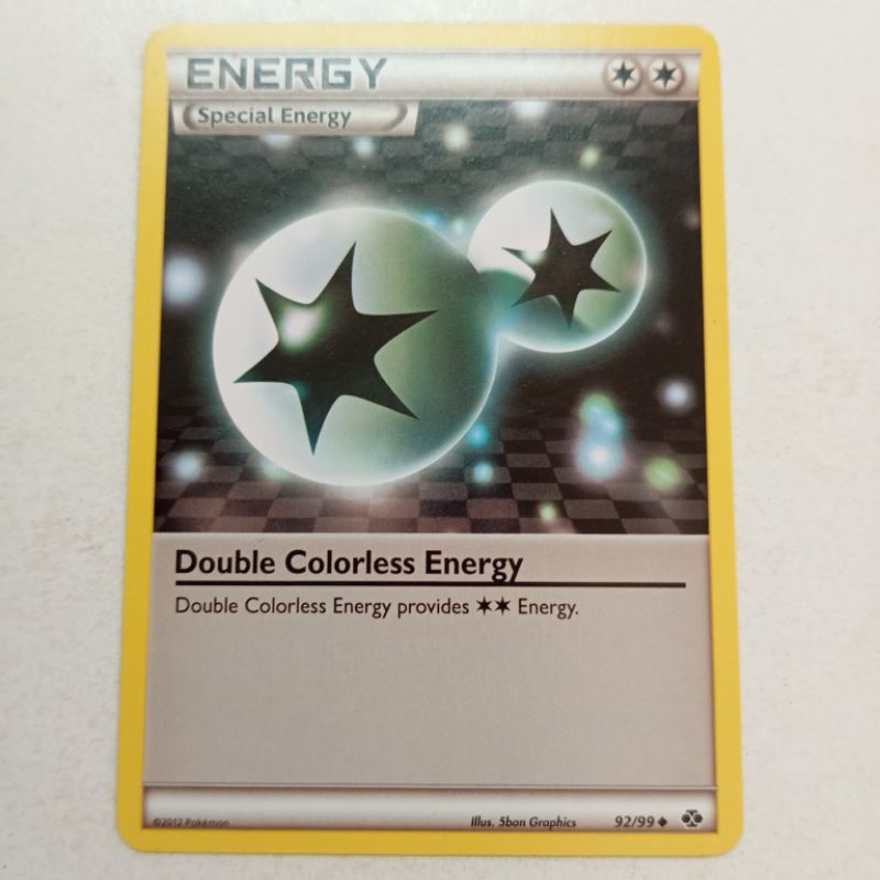Pokemon TCG - Double Colorless Energy - 92/99 (Uncommon) | Shopee Singapore