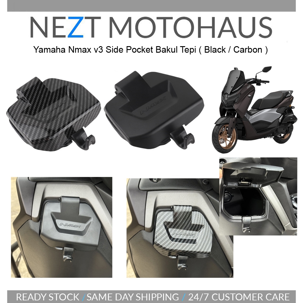 Yamaha Nmax V3 Side Pocket Bakul tepi Siap Hook Cangkul Ikat Tepi ...