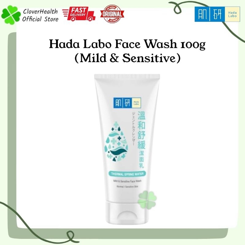 Hada Labo Mild & Sensitive Face Wash 100G (Thermal Spring Water ...