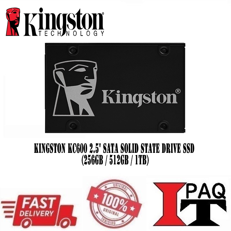 Kingston KC600 2.5" SATA Solid State Drive SSD (256GB / 512GB / 1TB ...