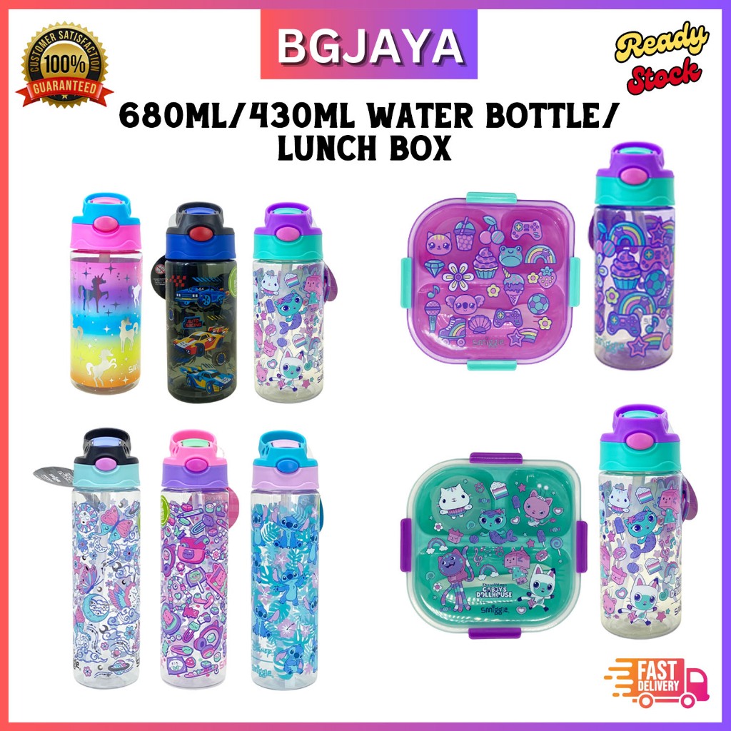 680ml/430ml Drinking Bottle with Straw Botol Air BPA Free (BGJAYA) | Shopee Singapore