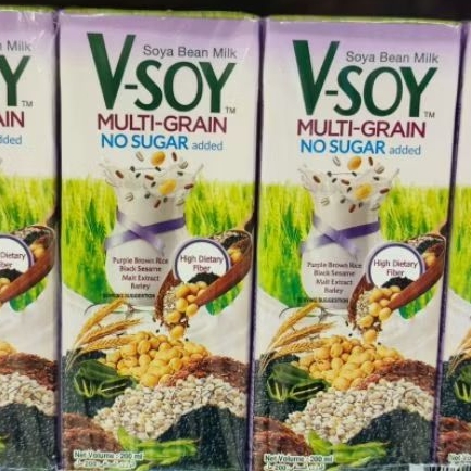200g x 4 [NEW] Multigrain Small Pack of 4 VSoy Soya V-soy No Sugar ...