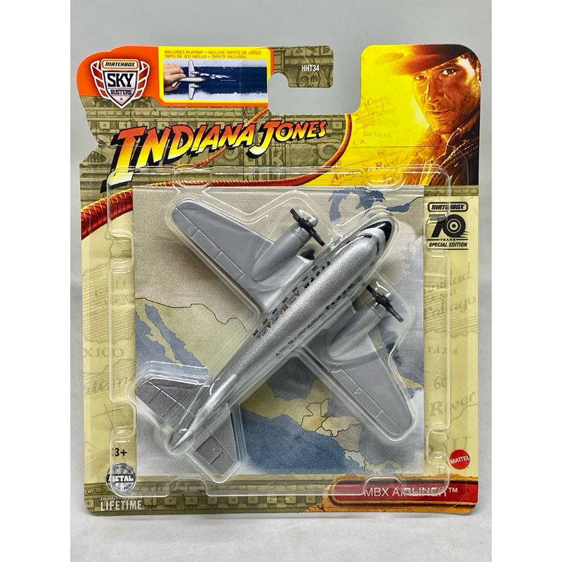 Matchbox MBX AIRLINER Grey Indiana Jones Transporter Sky Busters ...