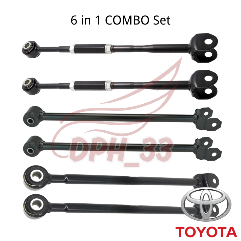 [6 IN 1 SET] Rear Suspension Arm / Trailing Arm / Upper Lower Arm for ...