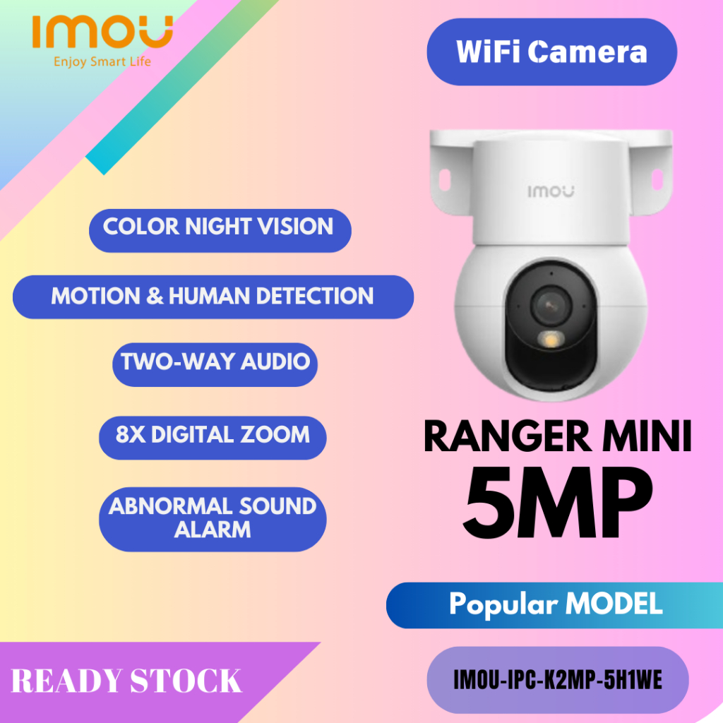 Dahua Imou CCTV Wireless/ Wifi Cam Ranger Mini Wifi Camera 5MP & 3MP ...