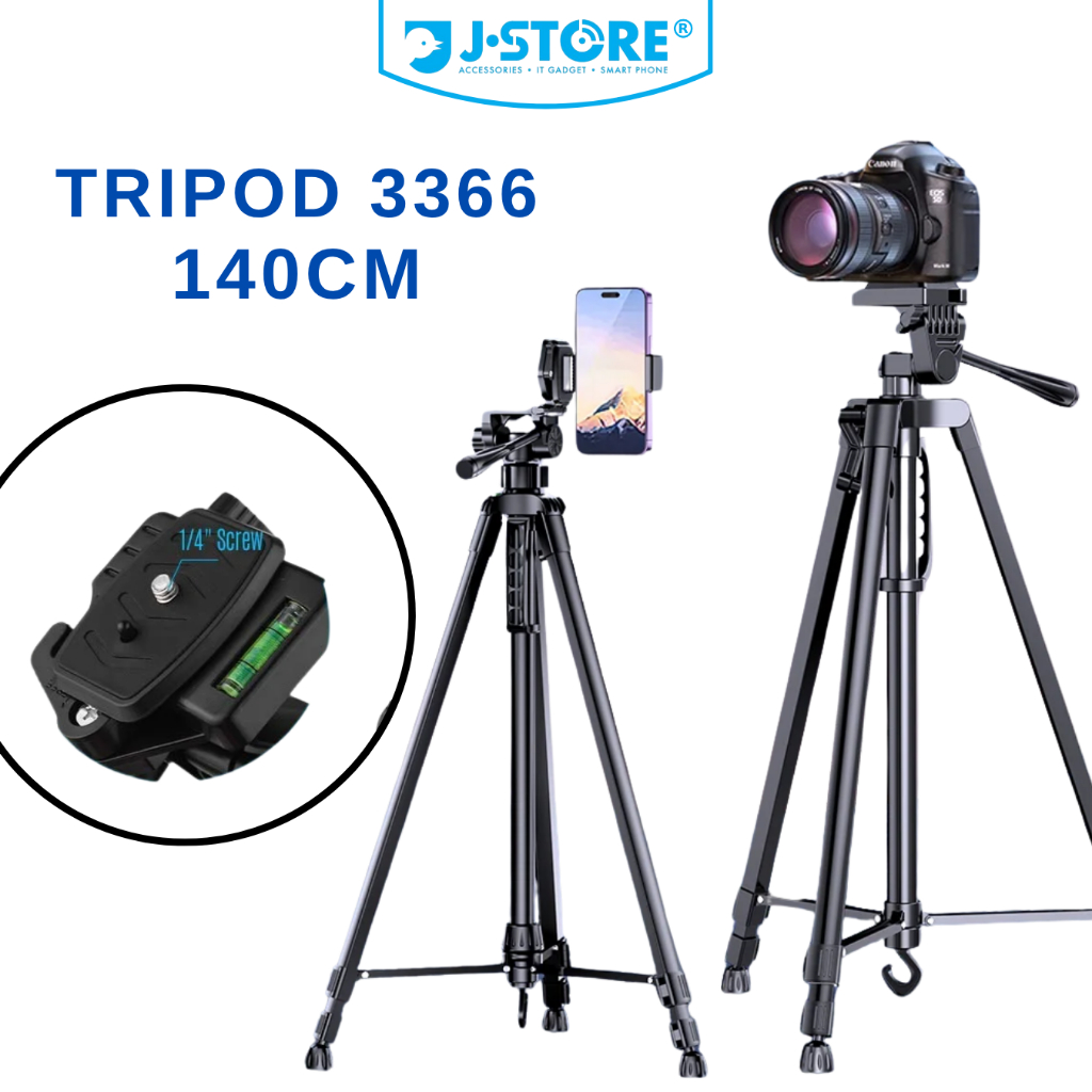 Tripod 3366 Extendable Universal Portable Tripod Stand with Phone ...