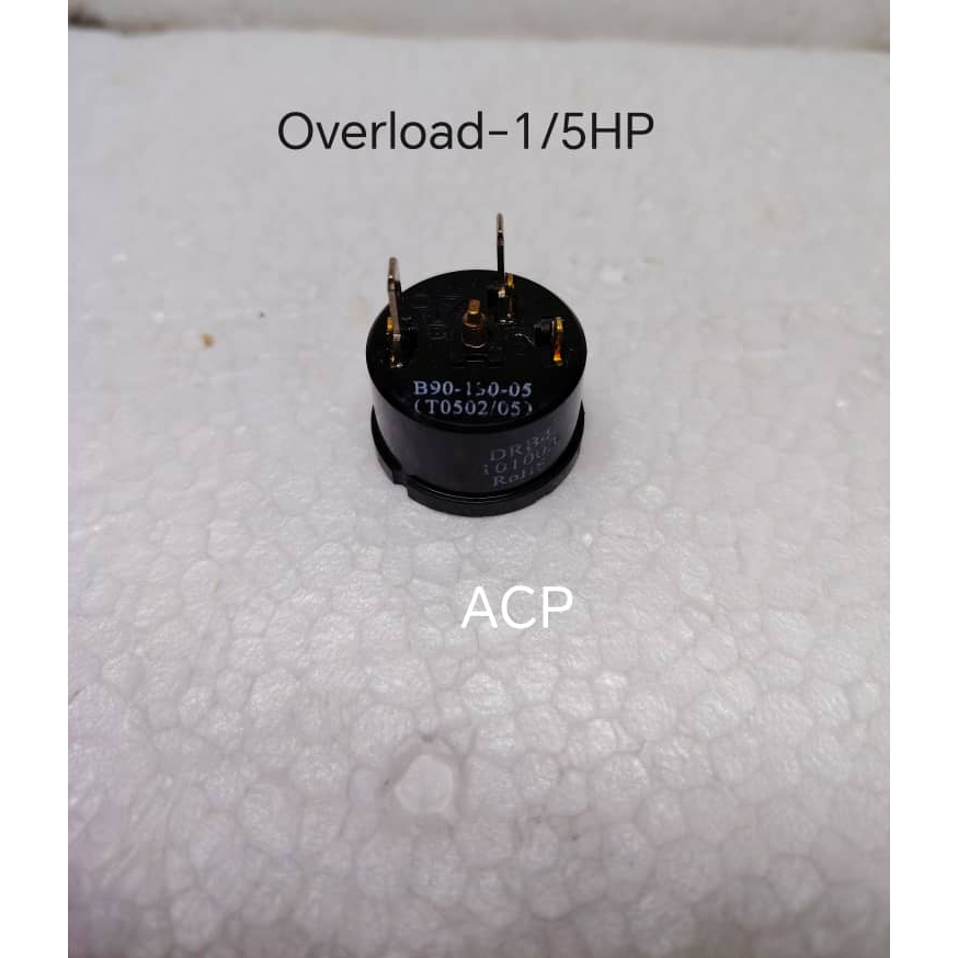 Compressor Overload Protector - 1/5HP (Refrigerator Freezer) | Shopee ...