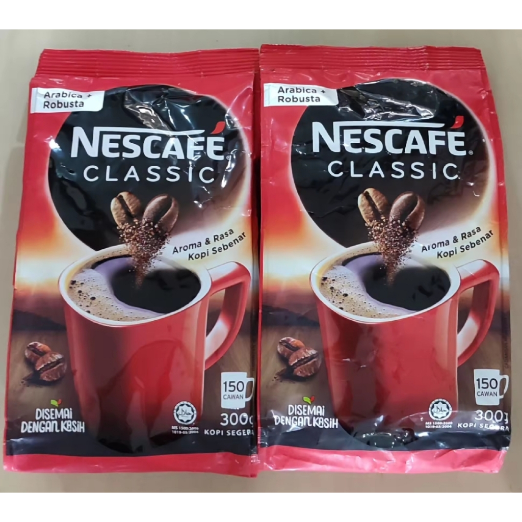 Nescafe Classic Coffee 300g X2 packs Exp June 2026 | Shopee Singapore