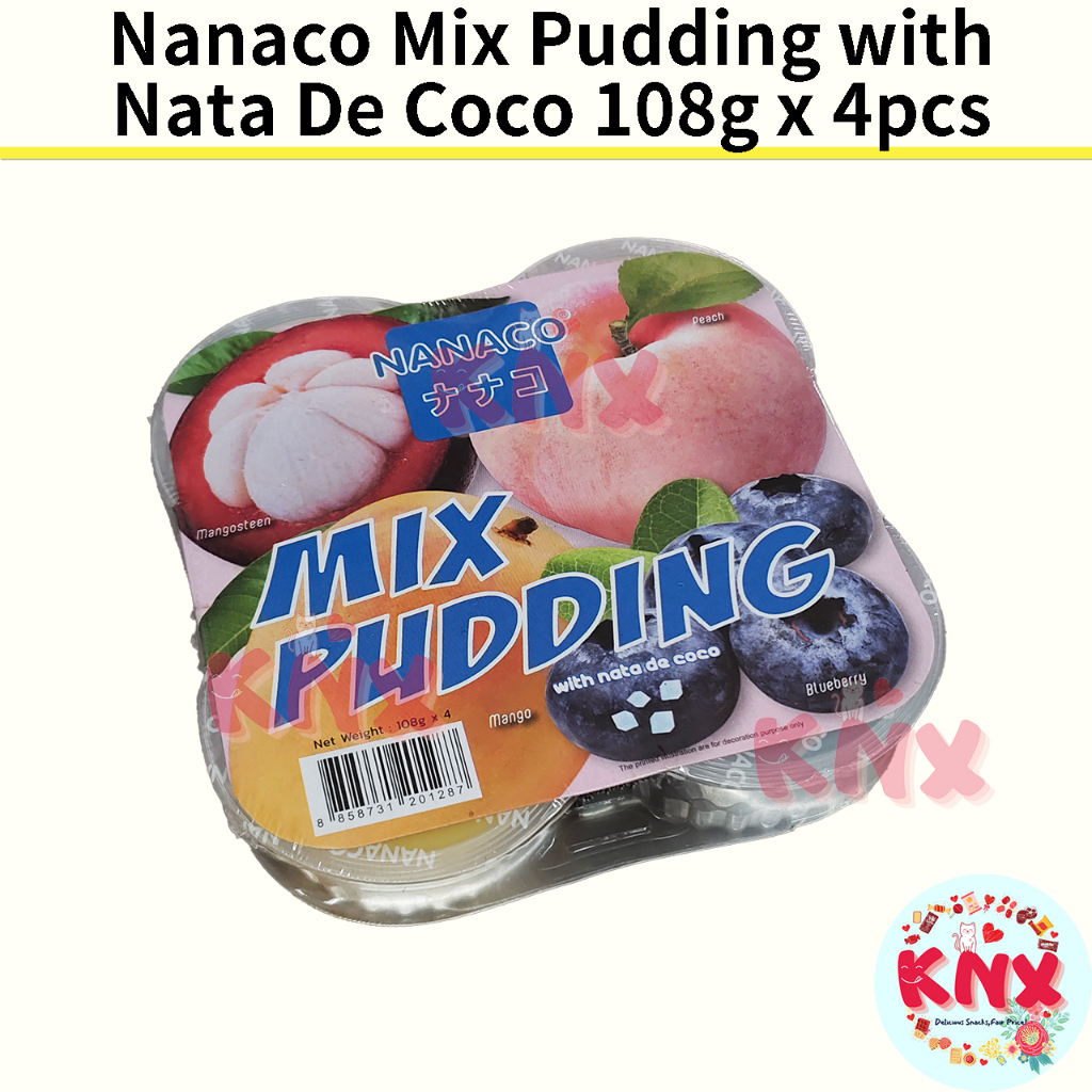 Nanaco Mix Pudding with Nata De Coco 108g x 4pcs | Shopee Singapore
