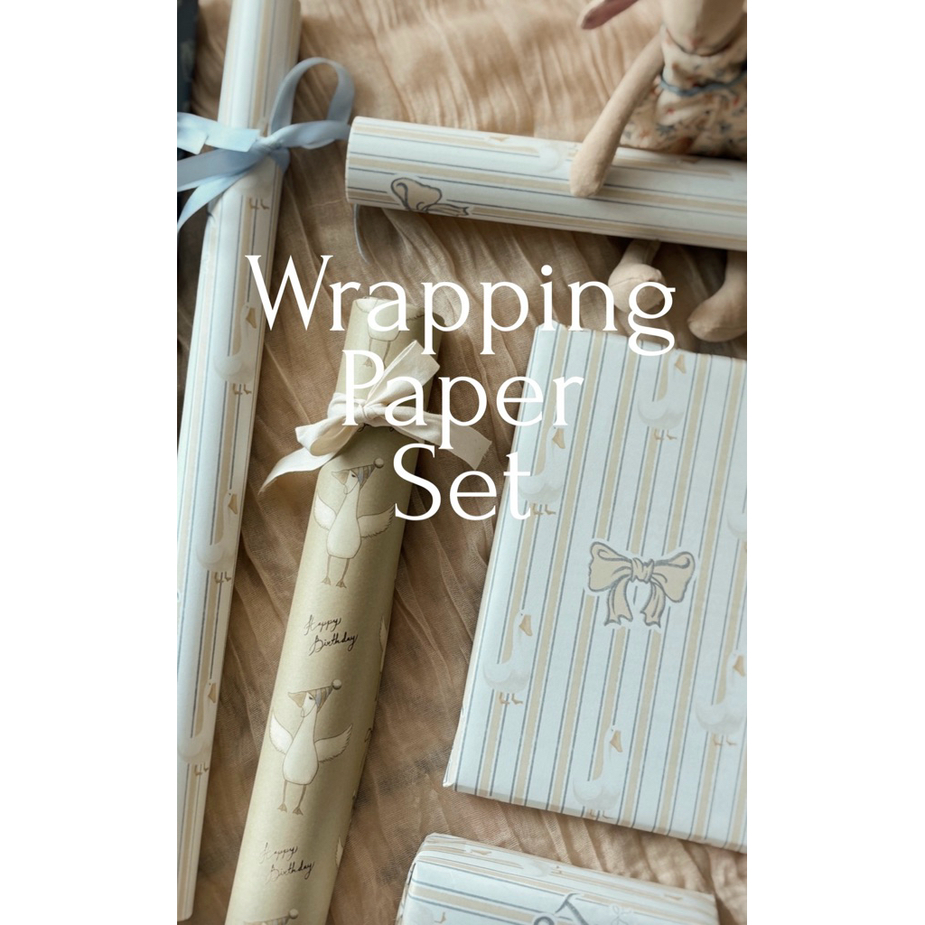 3PCS AESTHETIC WRAPPING PAPER SET | 3 designs in 1 set (3pcs) | Shopee ...