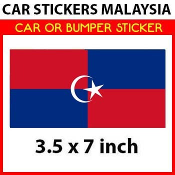 Car Sticker OR Bumper Sticker - Kulai Johor Flag District Sticker ...