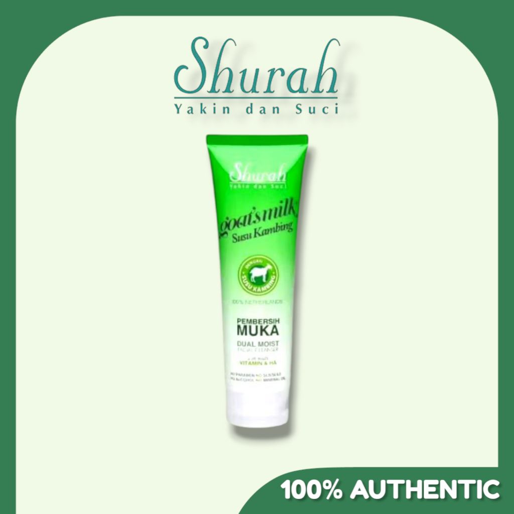SHURAH PEMBERSIH MUKA SUSU KAMBING | FACIAL CLEANSER GOAT'S MILK 100G ...
