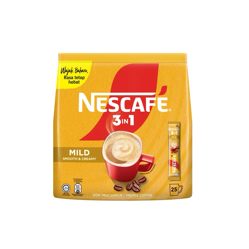 Nescafe 3 in 1 Mild 25 packs x 18g | Shopee Singapore