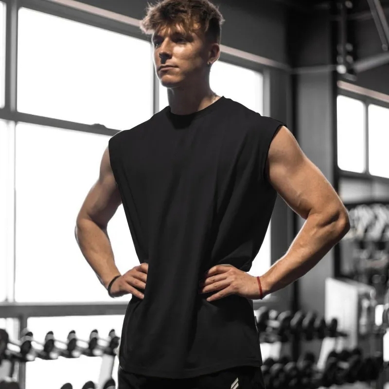 Dri Fit Singlet Lelaki For Men Gym Shirt Sleeveless Gym Singlet Men ...