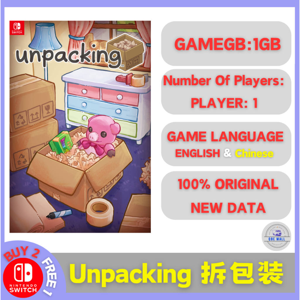 Unpacking 拆包装 (Nintendo Switch) Permainan Muat turun Digital Switch ...