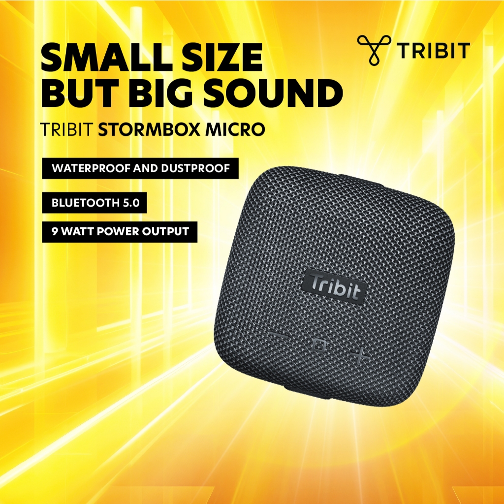 Tribit Stormbox Micro - Mini Bluetooth Speaker, Waterproof, TWS Pairing ...