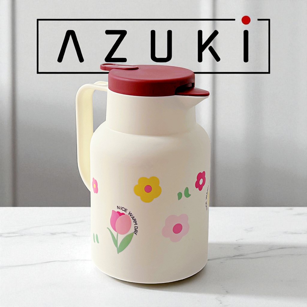 AZUKI 1L Tulip Thermos Teapot Coffee Pot Thermal Insulation Kettle Jug ...