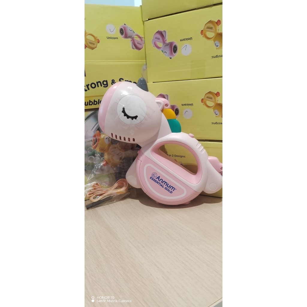 Anmum Strong & Smart bubble fun machine bubble gun duckling and unicorn ...