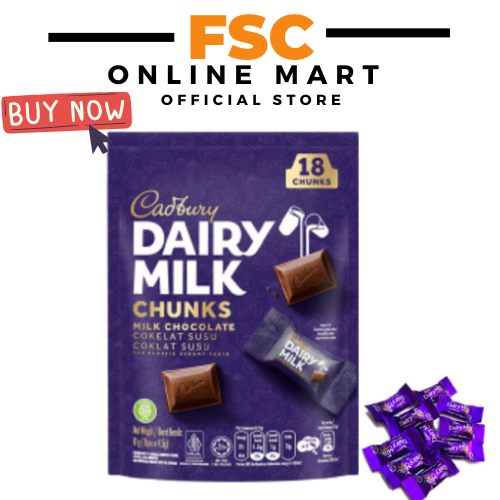 [FSC] Cadbury Dairy Milk 18s chunks (81gm-DoyBag) | Shopee Singapore