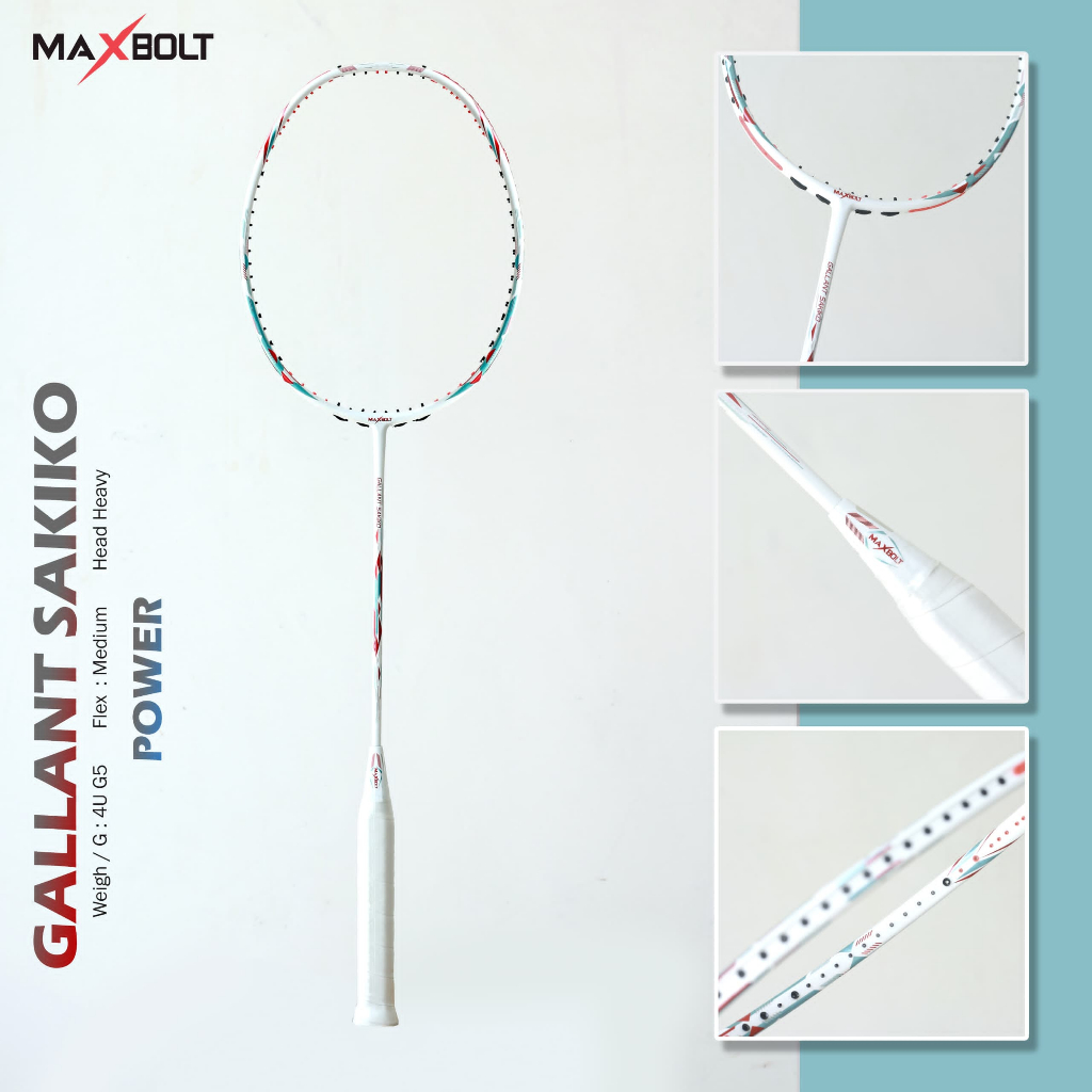 Gallant Sakiko - Maxbolt badminton racket 4U head heavy compact frame ...