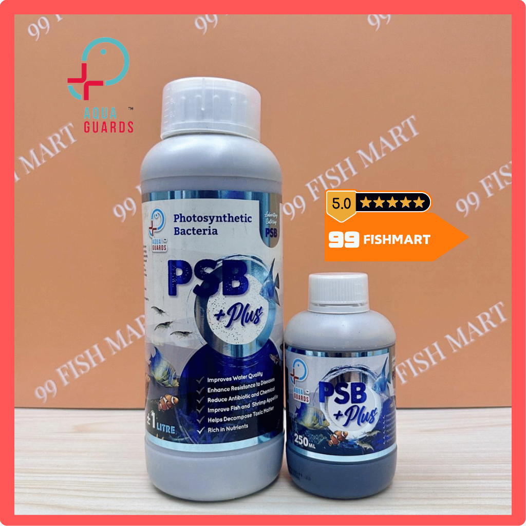 AQUA GUARD PSB PLUS + CONCENTRATED PHOTOSYNTHETIC BACTERIA 250ML 1L 2L WITH MEASURING CUP ...