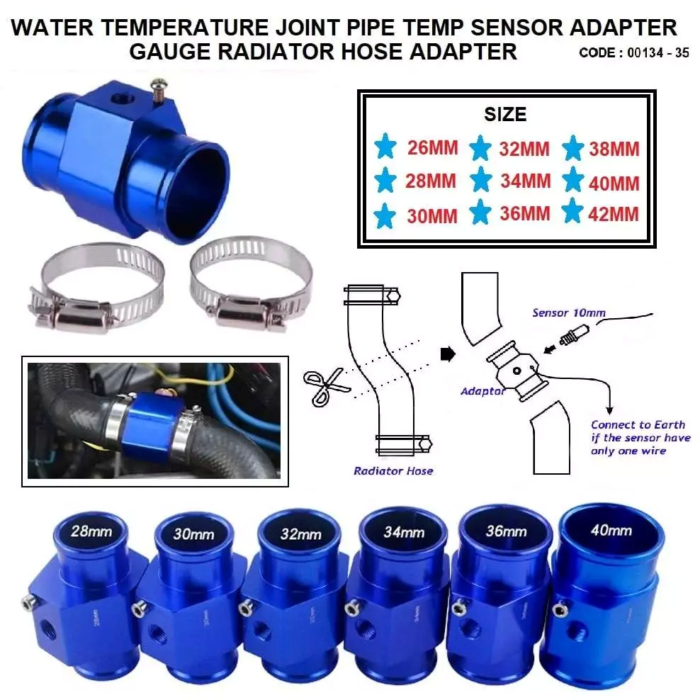 HKS Water Temperature Joint Pipe Temp Sensor Adapter Gauge Radiator ...