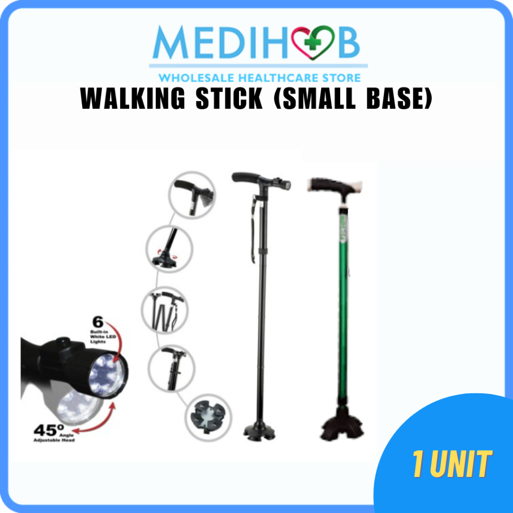 Walking Stick/Quad Cane with Small Base 1 unit | Shopee Singapore