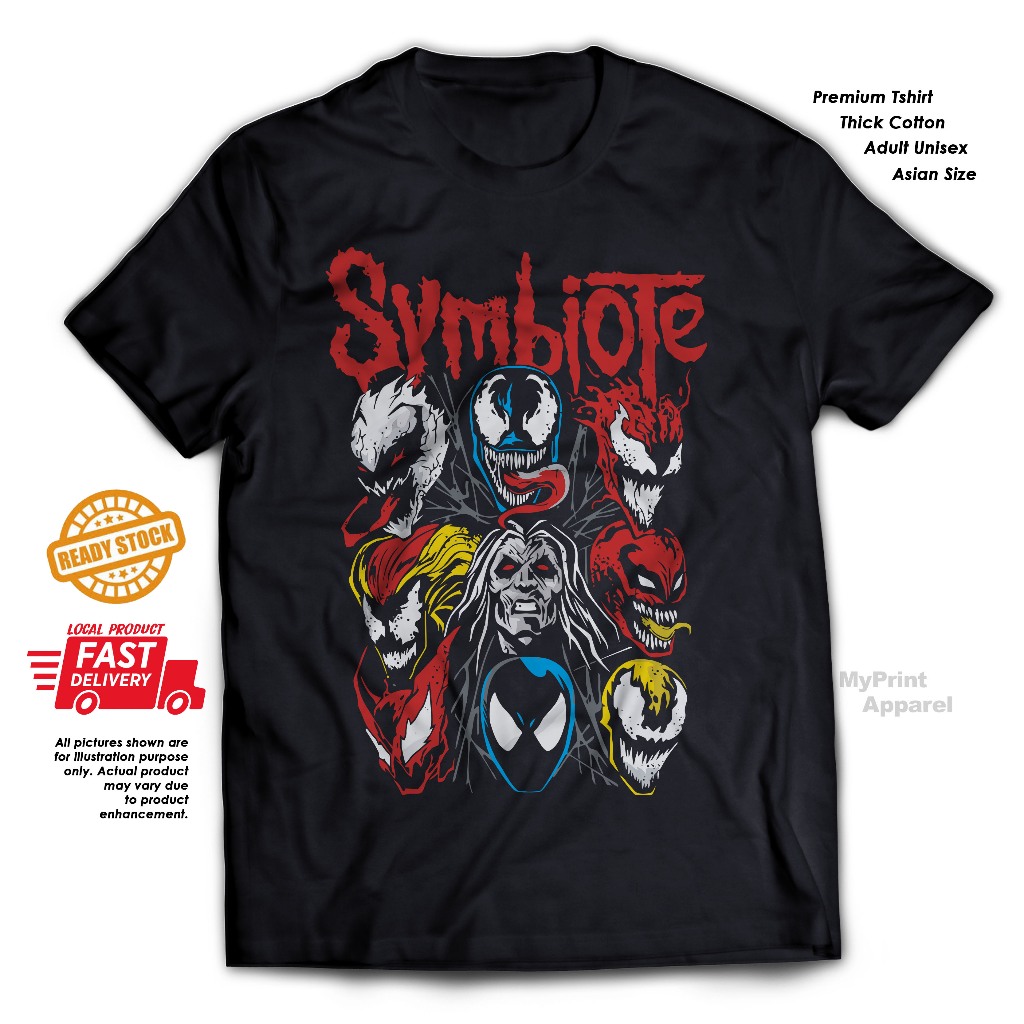 Venom Symbiote Cotton tshirt | Shopee Singapore