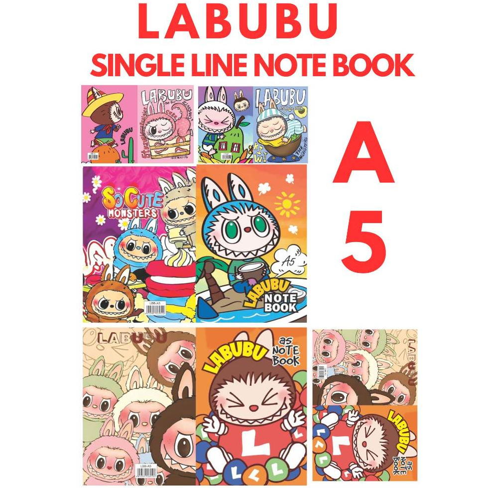LABUBU A5 Single Line Note Book Cartoon (Random Design) | Shopee Singapore