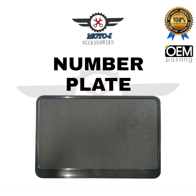NUMBER PLATE MOTOR/PLATE NOMBOR/UNTUK MOTOR SAHAJA | Shopee Singapore