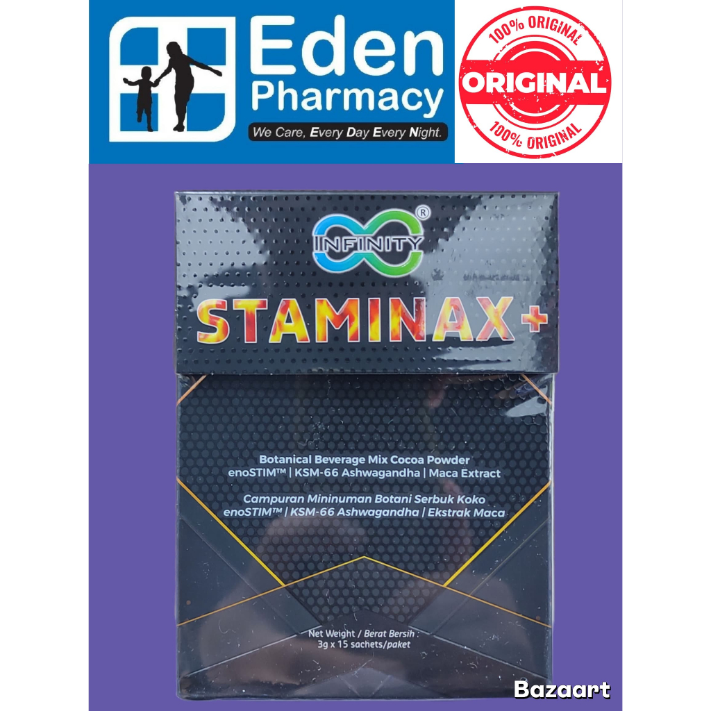 Infinity Staminax + Botanical Beverage Mix Cocoa Powder ( 3 x 15sachet ...