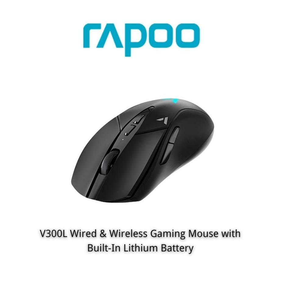 Rapoo V300L Wired & Wireless Dual Mode 12000DPI Gaming Mouse | Shopee ...