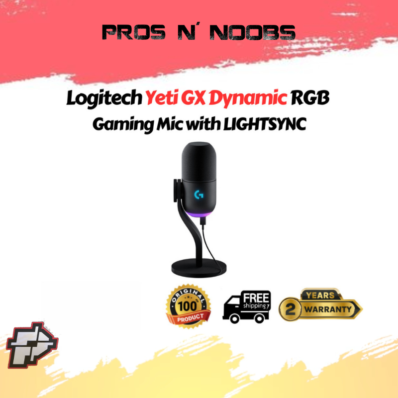 Logitech G Yeti GX Dynamic RGB Gaming Microphone with LIGHTSYNC, USB ...