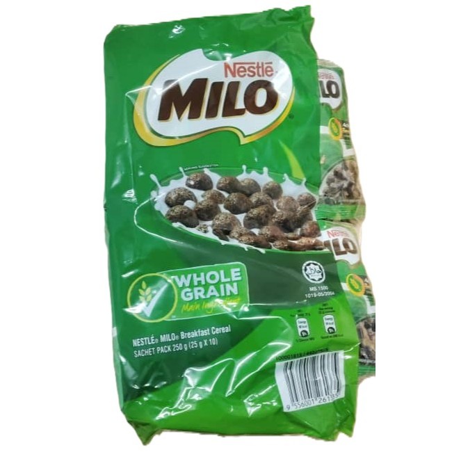 MILO CEREAL 25GX10PKT | Shopee Singapore