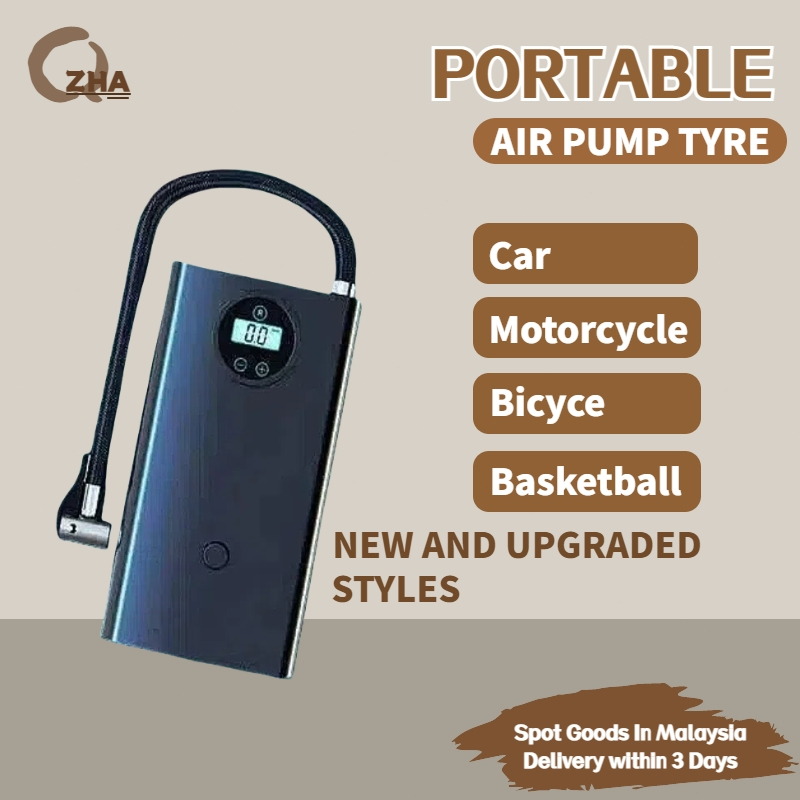 Portable Air Pump Tyre pam tayar kereta motor Car Motorcycle Bicycle ...