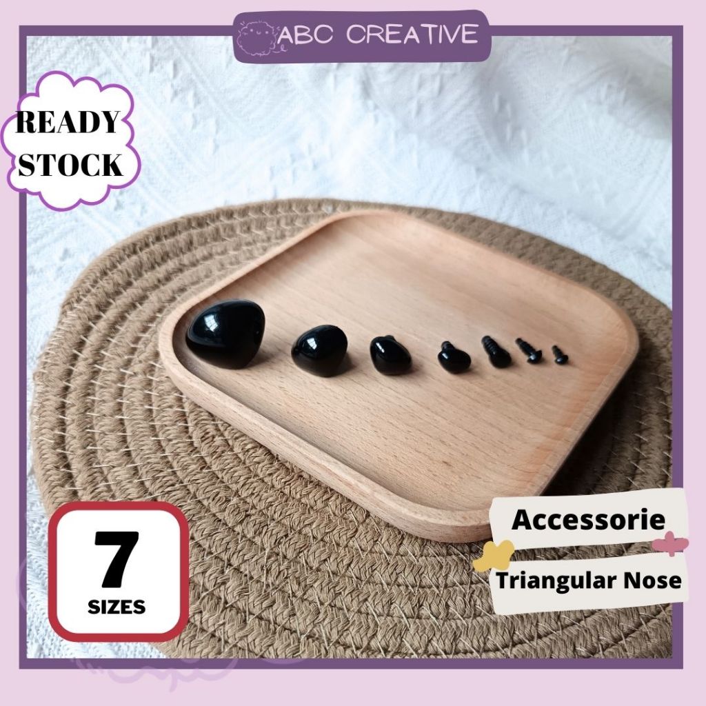 7 sizes DIY accessories for Crochet Dolls in Triangular nose | Shopee ...