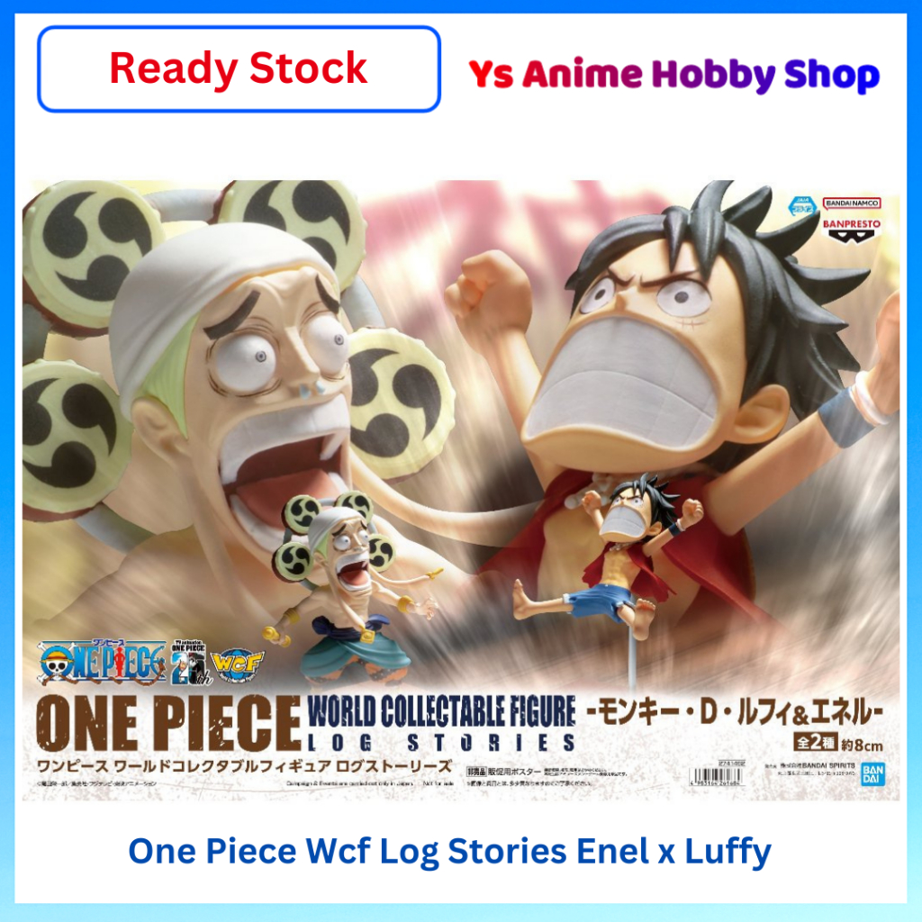 Banpresto One Piece Wcf Log Stories Luffy x Enel Anime Figure | Shopee ...