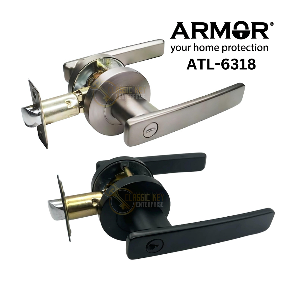 Armor Tubular Lever Handle Door Lock ATL-6318 Concealed Fixing Entrance ...