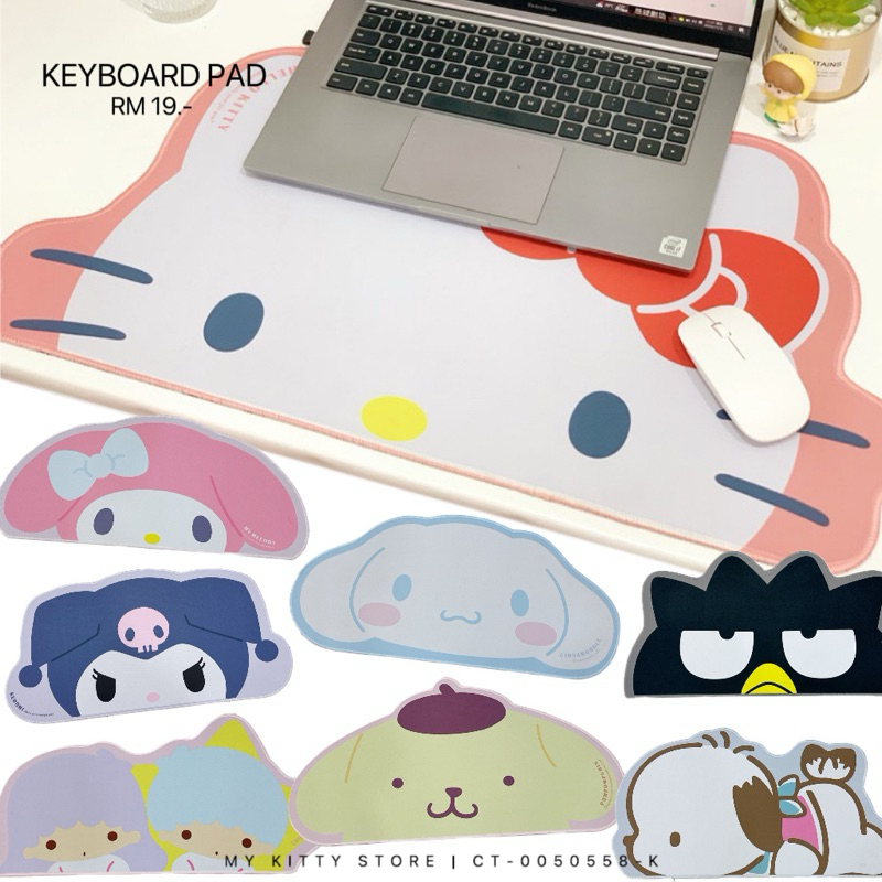 Hello Kitty My Melody Kuromi Super Large Keyboard Pad Cinnamoroll ...