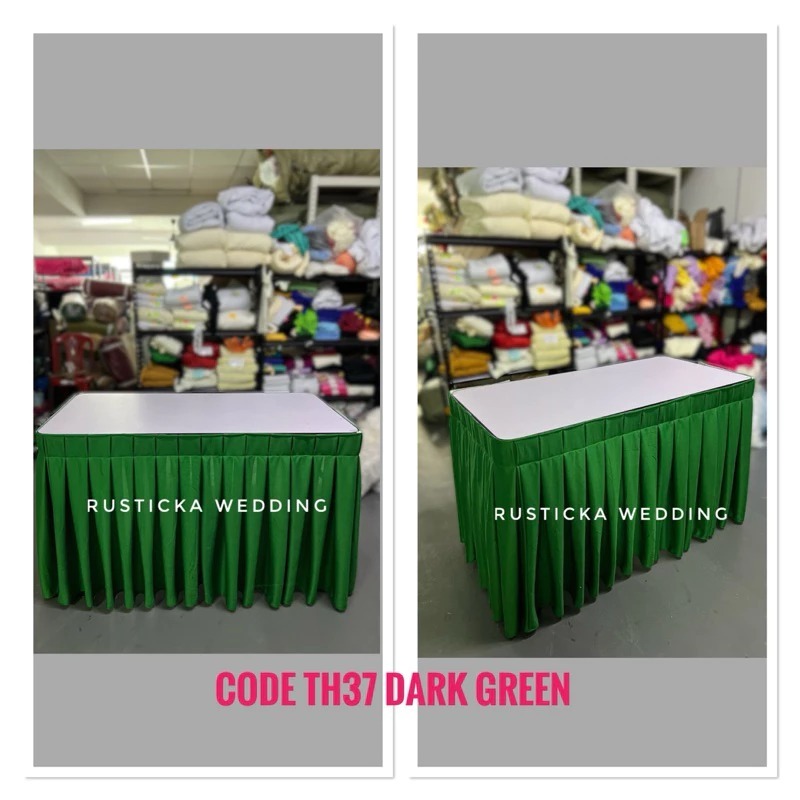 20ft / 22ft Table Skirting Meja Canopy Khemah Long Table Skirting ...