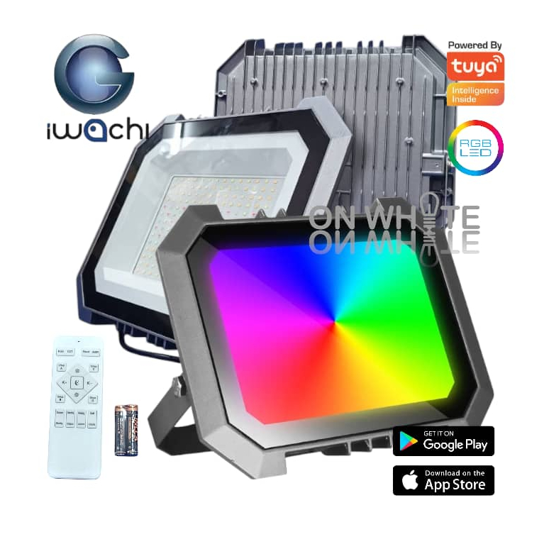 IWACHI LED SMART FLOOD LIGHT 100W RGB COLOR 6500K/4000K/3000K FULL ...