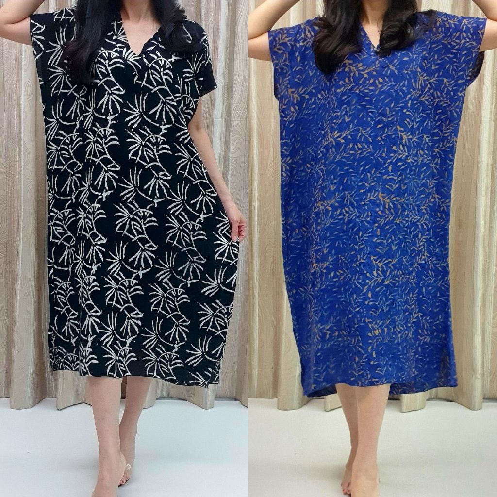 [5040] DASTER BATIK KAFTAN/DRESS PANJANG KAFTAN BATIK Available ...