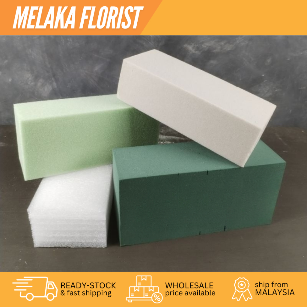 (1PC) Dry Floral Foam Dry Sponge Dry Flower Wet Foam Dry Span Bunga ...