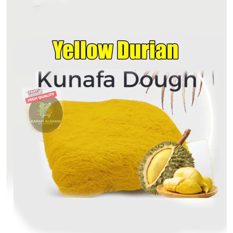 kunafa dough 500g, yellow durian flavor thin, shredded | Shopee Singapore
