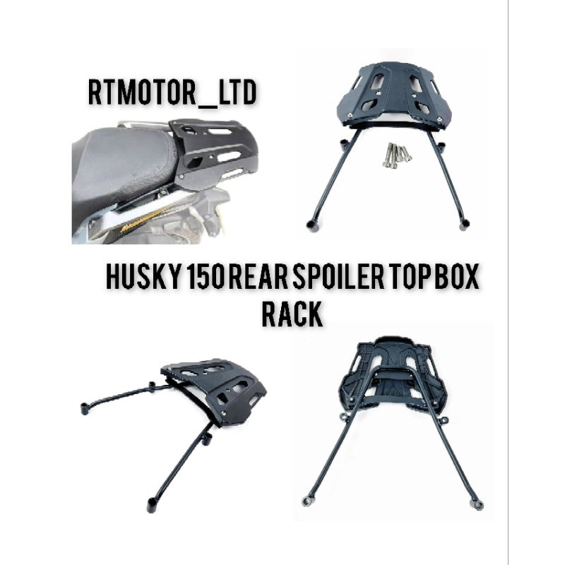SYM HUSKY 150 ADV REAR SPOILER TOP BOX RACK CARRIER HEAVY DUTY TAPAK ...